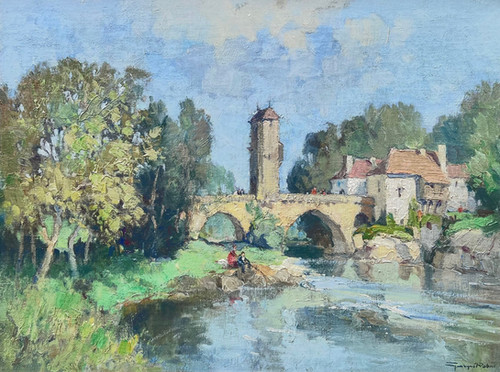 GEORGES CHARLES ROBIN | Au Bord de la Rivière | Gladwell & Patterson