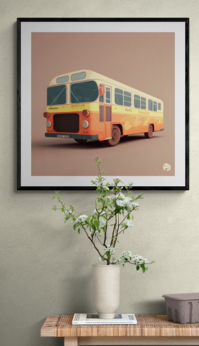 Vintage Maltese Yellow Bus | Gwarnic Malta
