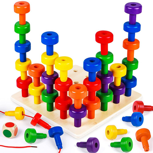 Tacobear Peg Board Toddler Toys 30 PCS | TACOBEAR