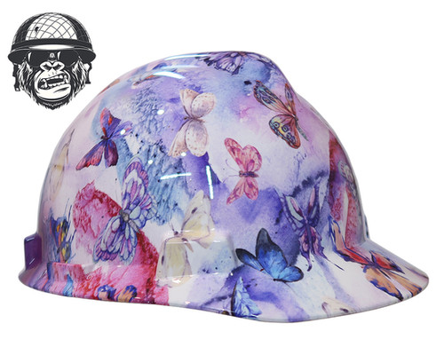Pastel Butterfly MSA Cap | Cool Hard Hats