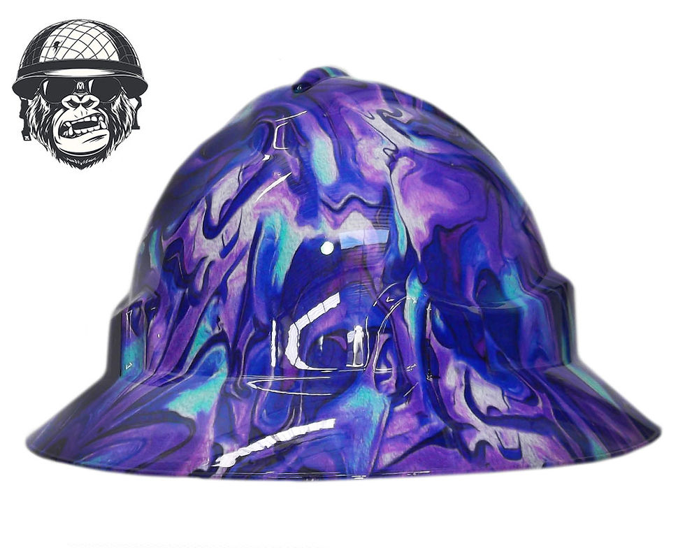 Purple Swirl Pro Choice Wide | Cool Hard Hats