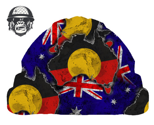 Aboriginal Aussie Flags MSA Cap | Cool Hard Hats