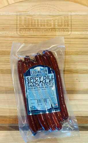 Spicy Dill Pickle Snack Sticks | Ludington Meat Co