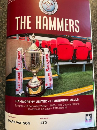 FA Vase 5th Round Programme | Hamworthy United FC