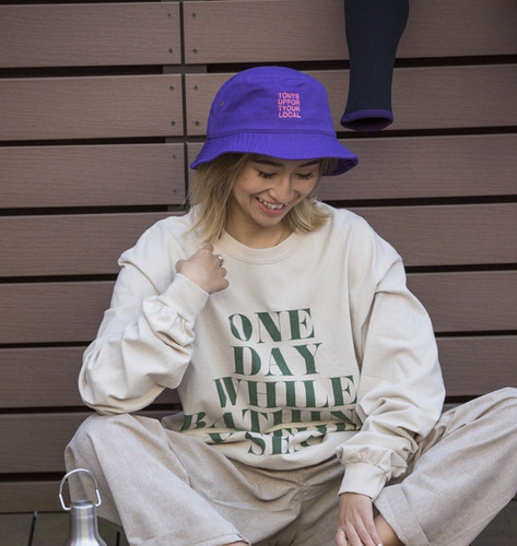 Tony support your local hat Purpleの通販 | Tony Taizsun トニータイズサン