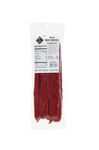 Mild Beef Smokies 18 oz | Weaver Meats