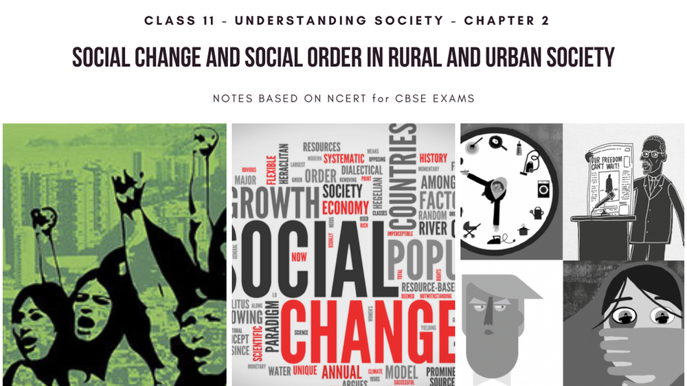 Sociology | Class 11 | Social Change & Social Order in Rural & Urban ...