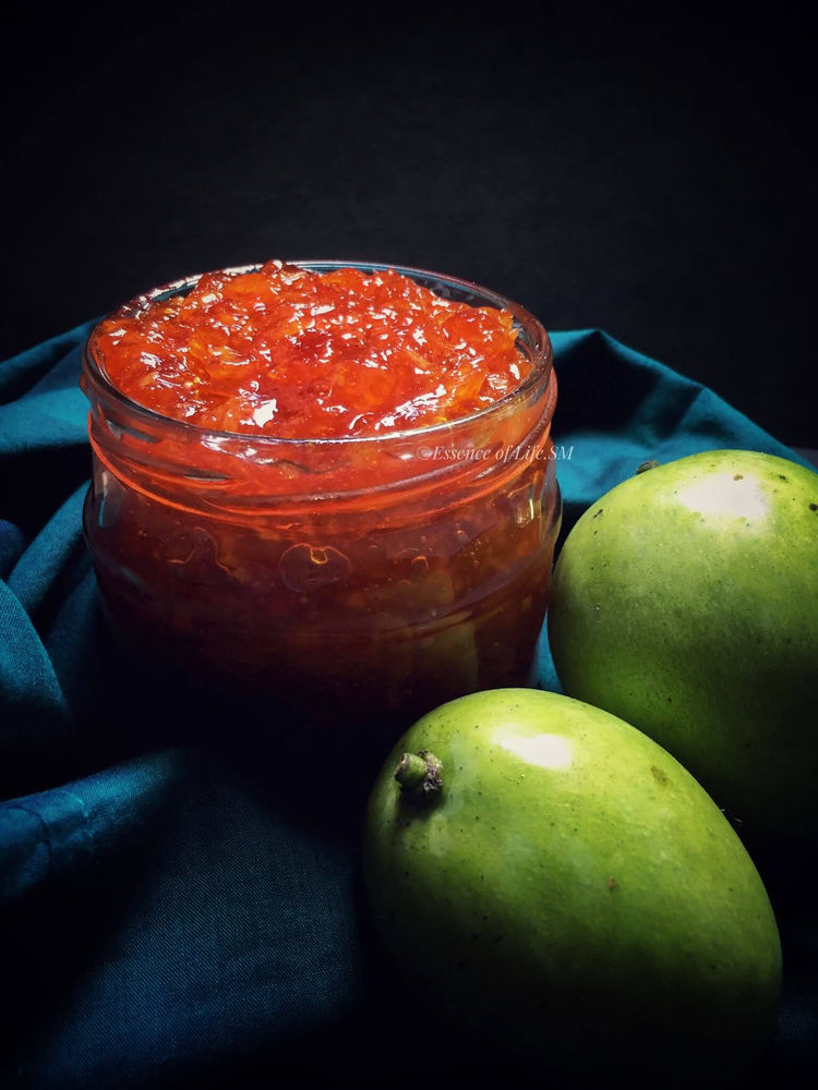 Sweet Raw Mango Pickle- "Chunda"- BLISS recipes.