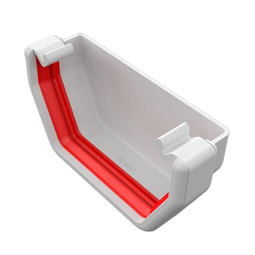 External Stop End - White Square | Roofing Yard Ltd