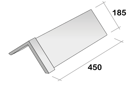450mm capped angular ridge | Roofing Yard Ltd