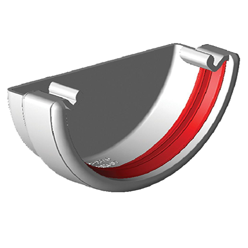 External Stop End - White Round | Roofing Yard Ltd