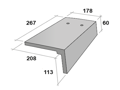 Cloak Verge tile (left & right hand) | Roofing Yard Ltd