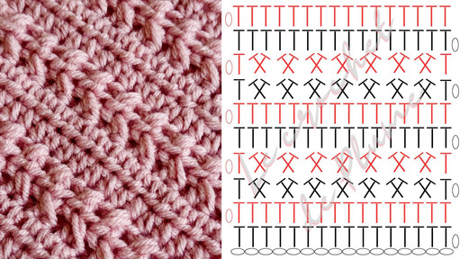 Points au Crochet Tuto - Motifs avec diagramme