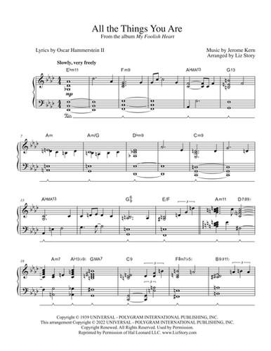 All The Things You Are | Liz Story Official