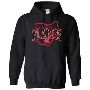 MANSFIELD CHRISTIAN FLAMES OHIO HOODIE | fusion-apparel