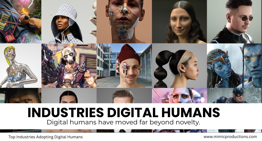 Top Industries Adopting Digital Humans | Mimic Productions
