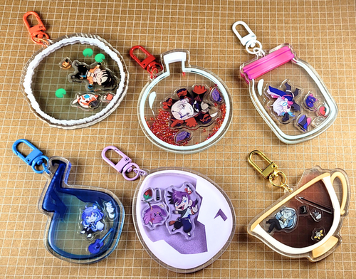 Holostars Vtuber shaker key chains | Ninapedia