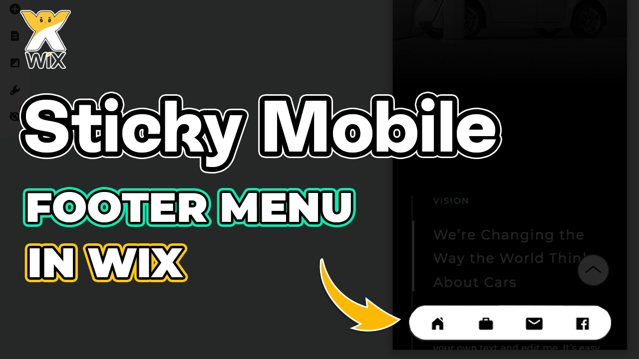 Sticky Mobile Footer Menu in Wix | Wix Ideas
