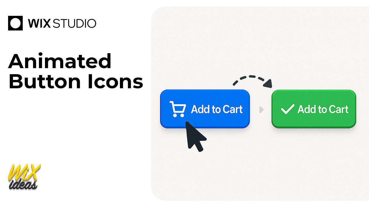 Animated Button Icons in Wix Studio | Wix Ideas