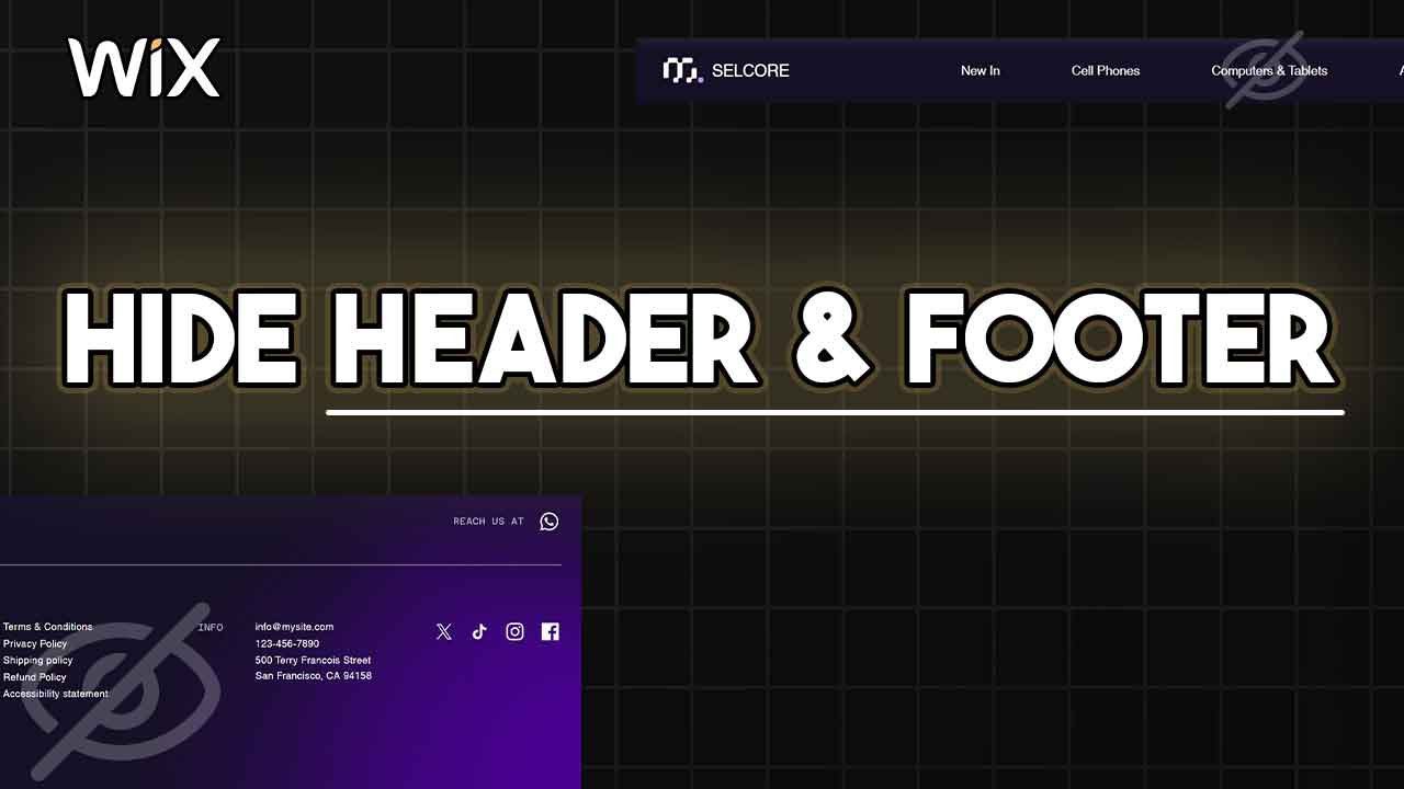 How to Instantly Hide the Header & Footer in Wix | Wix Ideas