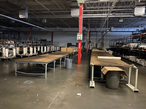 (2) Fabric Spreader Tables | Coker & Associates