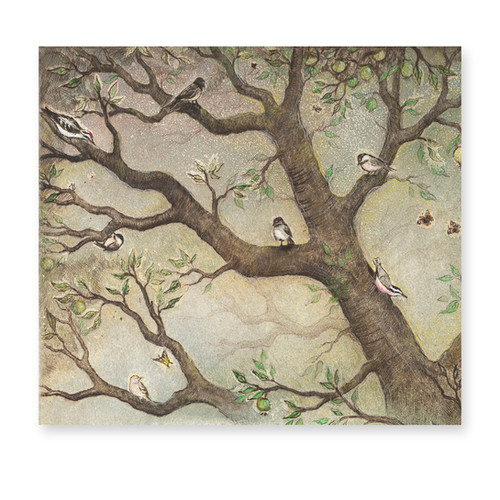 Birds In Tree 9.5x8.5” | Helen Stewart