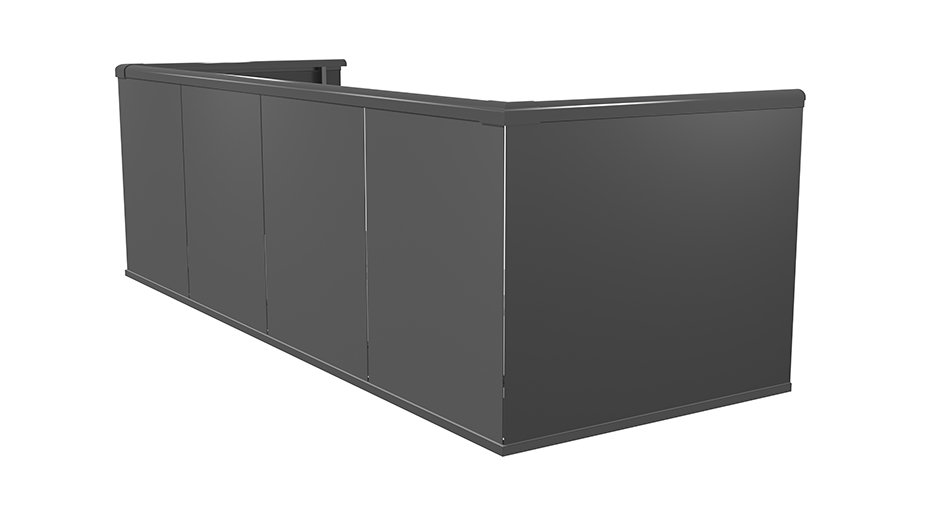 Overhung Side Mounted - RR - 3000P Aluminum Panels Railing | Regal