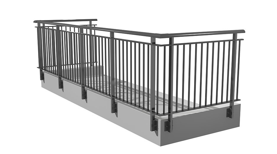 General Side Mounted - RR - 3000PR Pickets Railing | Regal