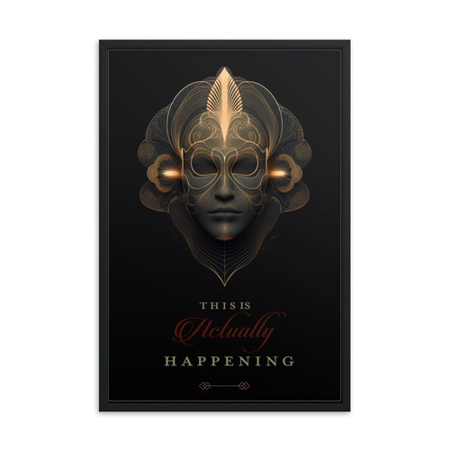 The Vision Mask Framed poster | TIAH 2021