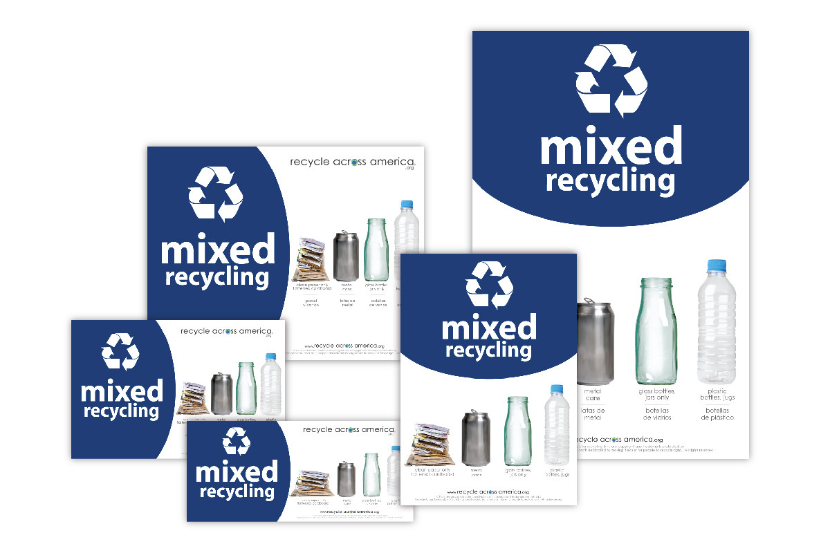 Mixed Recycling Labels | RECYCLE ACROSS AMERICA