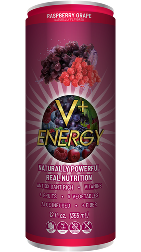 V+ Energy Drink - 12oz. - Raspberry Grape | Alkhemi Wellness