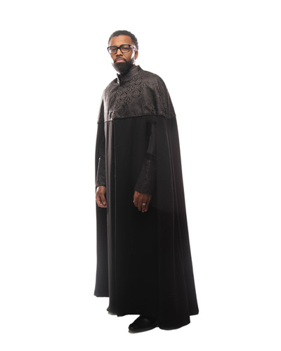 1442-Pastoral Cape with Brocade Accents | Jocephus Originals