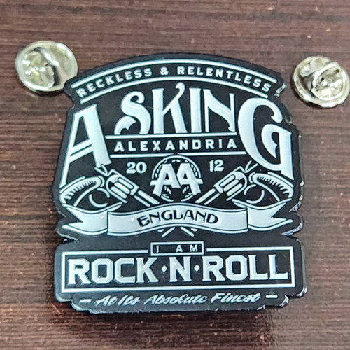 AKING ALEXANDRIA - Reckless & Relentless METAL PIN | black-wings