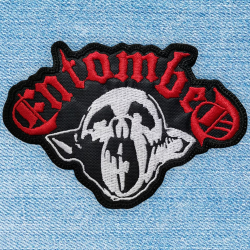 ENTOMBED - Uprising Logo EMBROIDERED PATCH | black-wings