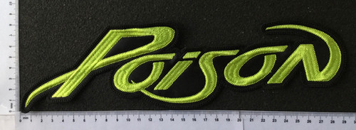 POISON - Logo EMBROIDERED BACK PATCH | black-wings