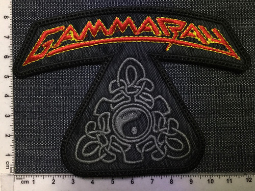 GAMMA RAY - SHAPED LOGO EMBROIDERED PATCH | black-wings