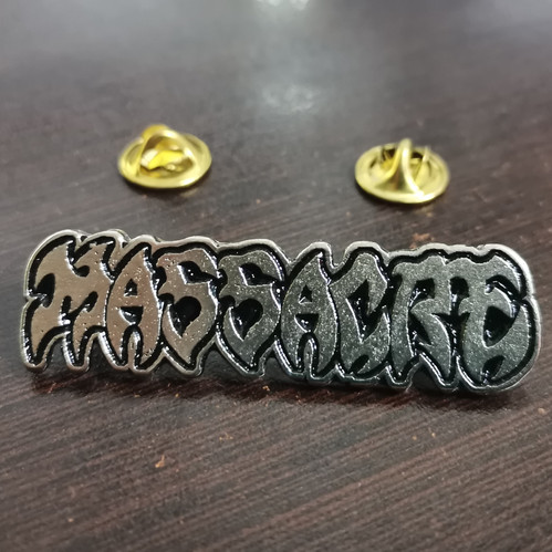 MASSACRE - Logo METAL PIN | black-wings