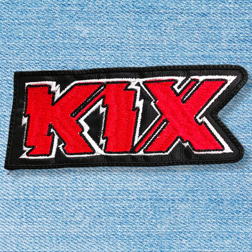 KIX - LOGO EMBROIDERED PATCH | black-wings