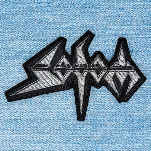 SODOM - Logo (2 Colors) EMBROIDERED PATCH | black-wings