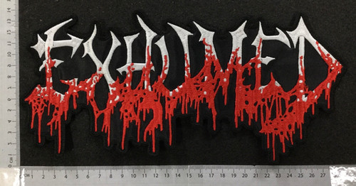 EXHUMED - Logo EMBROIDERED BACK PATCH | black-wings