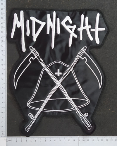 MIDNIGHT - BELL LOGO EMBROIDERED BACK PATCH | black-wings