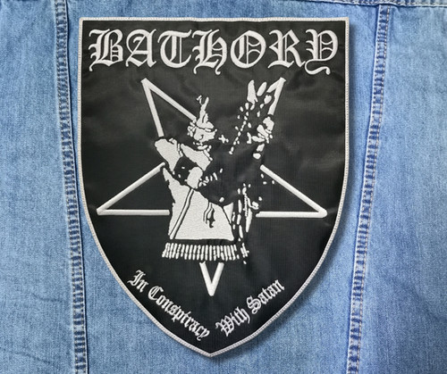 BATHORY - In Conspiracy With Satan BACK PATCH | black-wings
