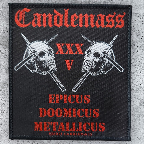 CANDLEMASS - XXXV Epicus Doomicus... WOVEN PATCH | black-wings