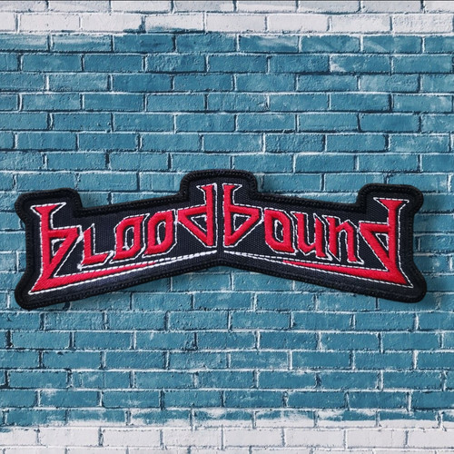 BLOOD BOUND - Logo EMBROIDERED PATCH | black-wings