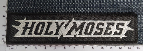 HOLY MOSES - LOGO EMBROIDERED PATCH | black-wings