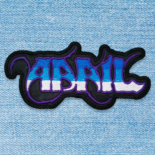 ABRIL - Logo Embroidered Patch | black-wings