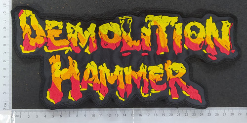 DEMOLITION HAMMER - SHAPE LOGO BACK PATCH | black-wings