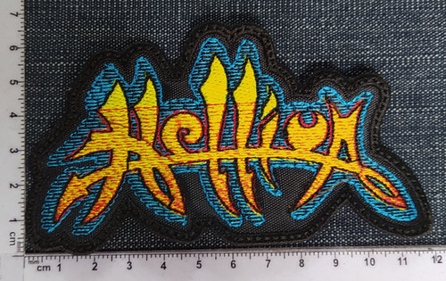 HELLION - Logo SHAPE EMBROIDERED PATCH | black-wings