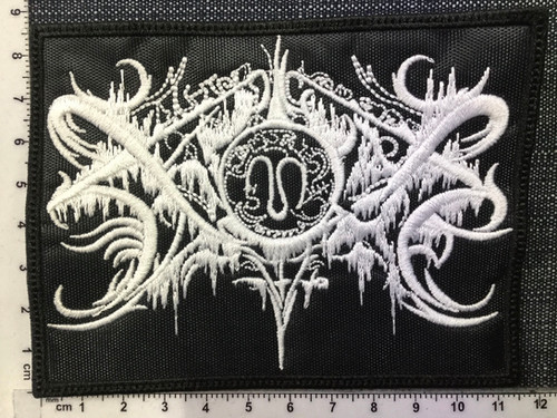 XASTHUR - Logo (shaped - square) EMBROIDERED PATCH | black-wings