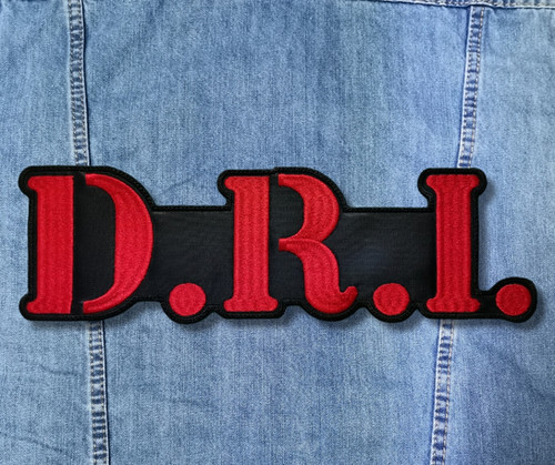 D.R.I. - Logo EMBROIDERED BACK PATCH | black-wings